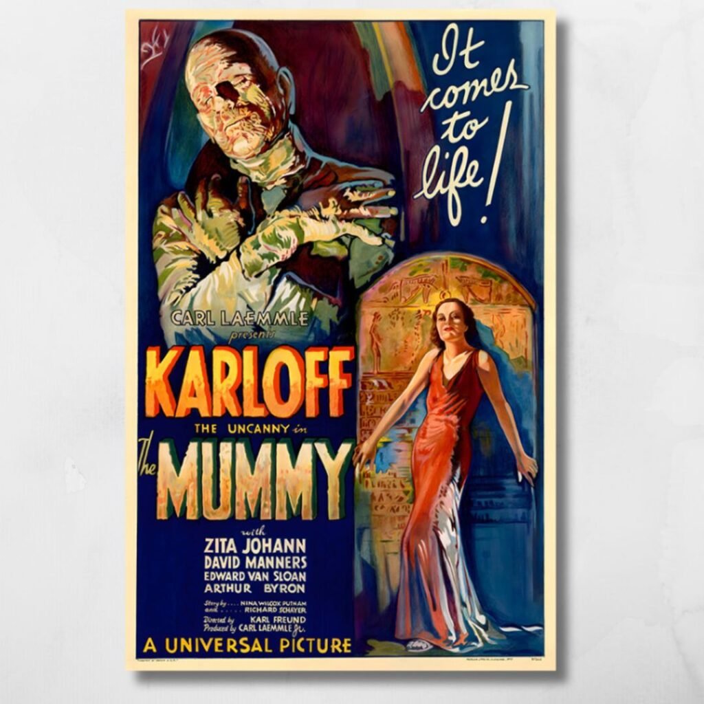 The Mummy - Vintage Movie Poster | Bombay Art Company